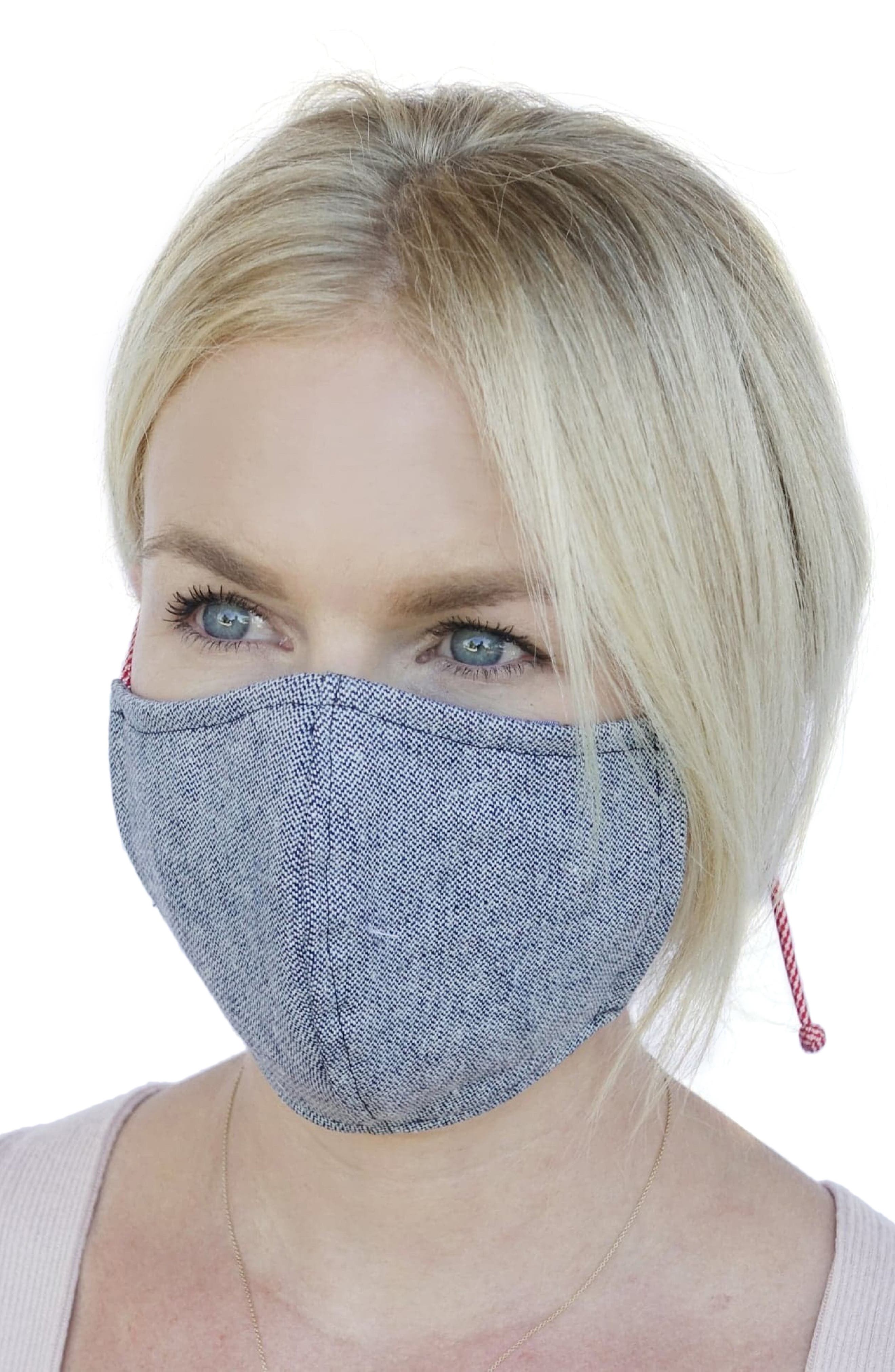 Ruby Grey Adult Cotton Face Mask | Nordstrom