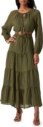 ASTR the Label Freya Long Sleeve Tier Dress | Nordstromrack