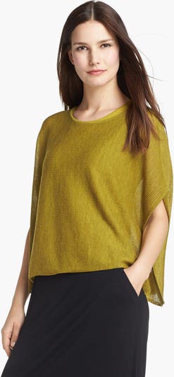Eileen Fisher 'Ethereal Wool' Short Poncho Top | Nordstrom