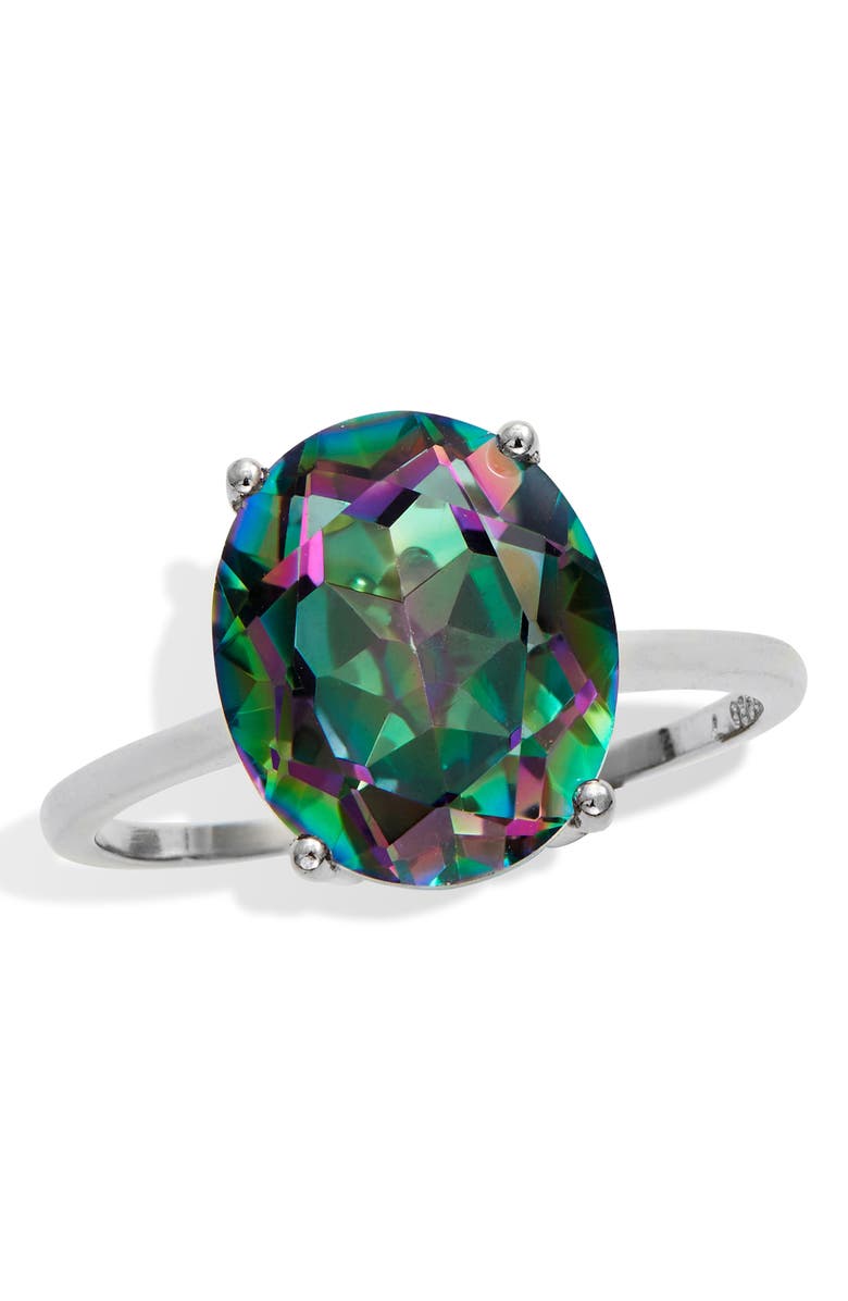 SAVVY CIE JEWELS Sterling Silver Mystic Quartz Ring | Nordstromrack