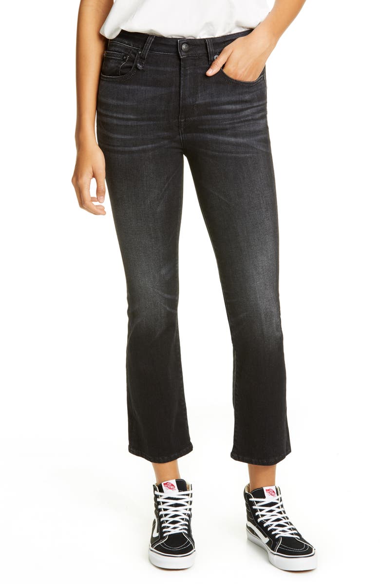 R13 Kick Fit High Waist Crop Jeans | Nordstromrack