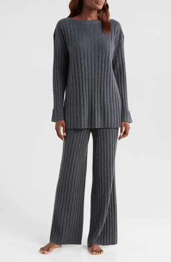 Nordstrom Ribbed Cashmere Lounge Set | Nordstromrack