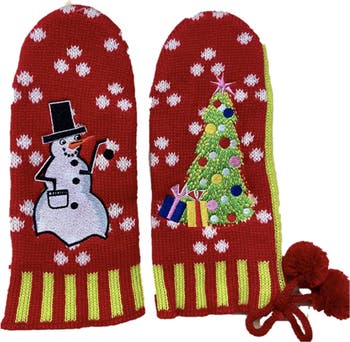 WHOOPI Snowy in the Snow Globe Mismatched Mittens | Nordstromrack