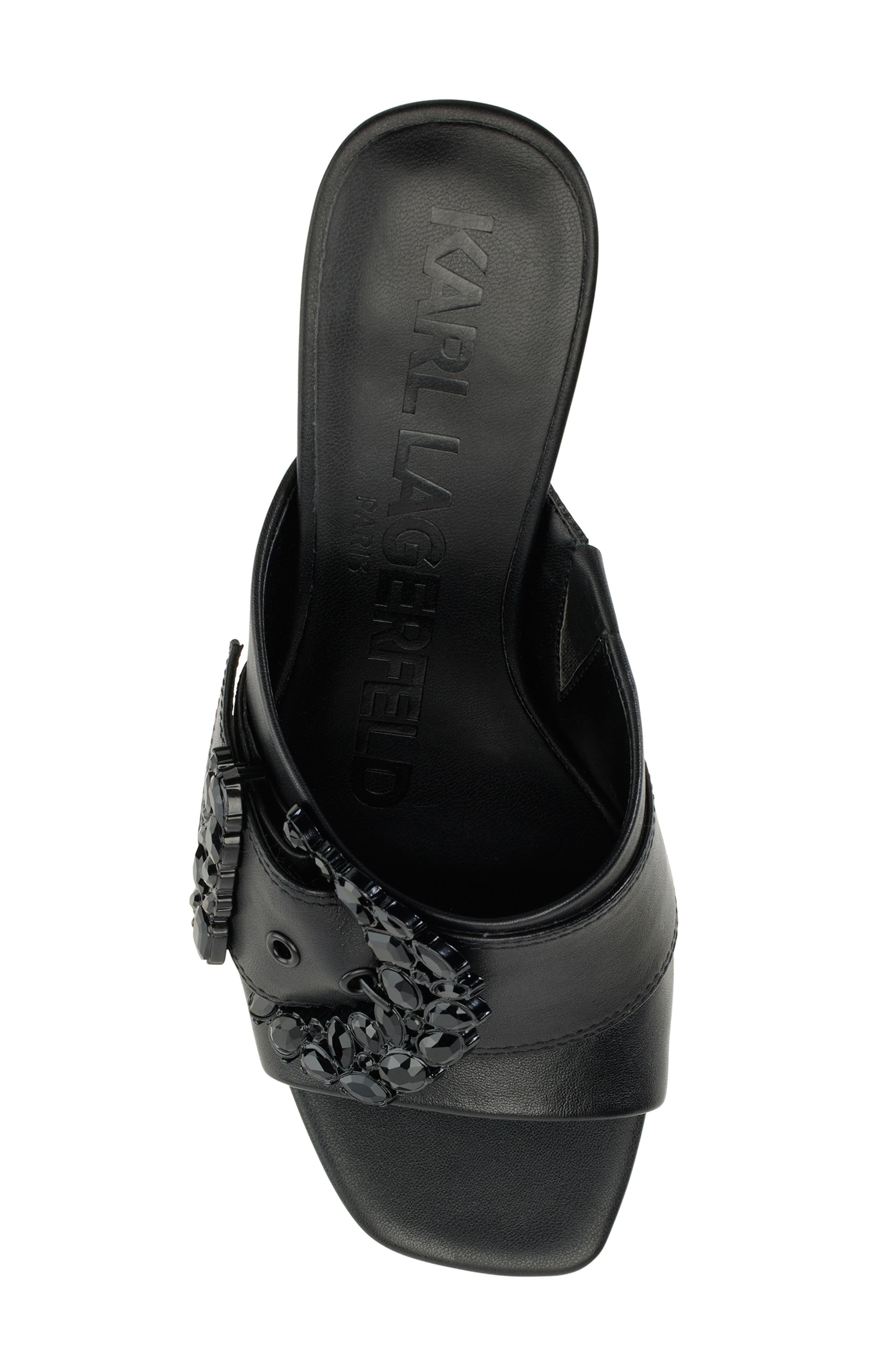 KARL LAGERFELD PARIS Quentin Crystal Sandal (Women) | Nordstrom