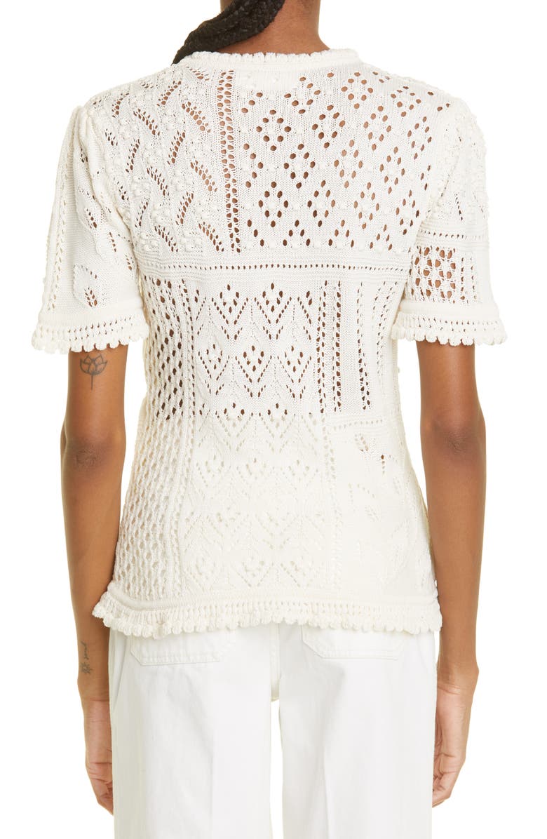 Zimmermann Patchwork Knit Cotton Top | Nordstrom