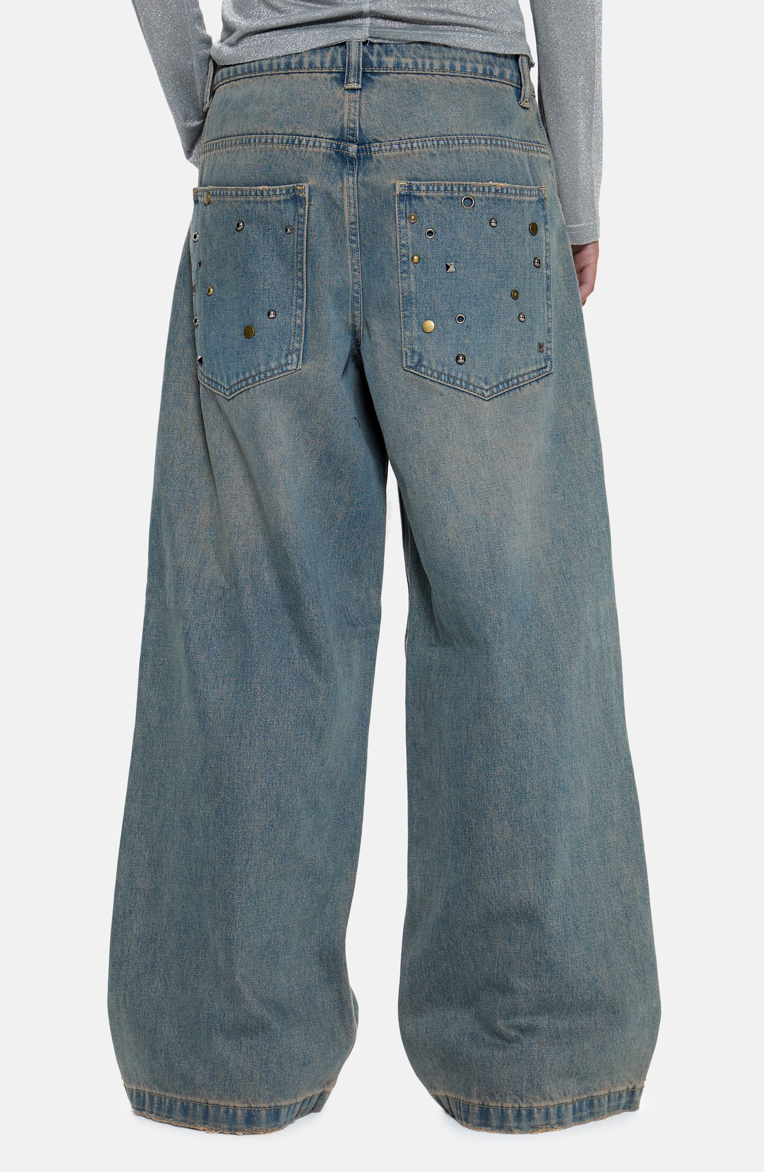 JADED LONDON Bolted Studded Colossus Jeans | Nordstrom