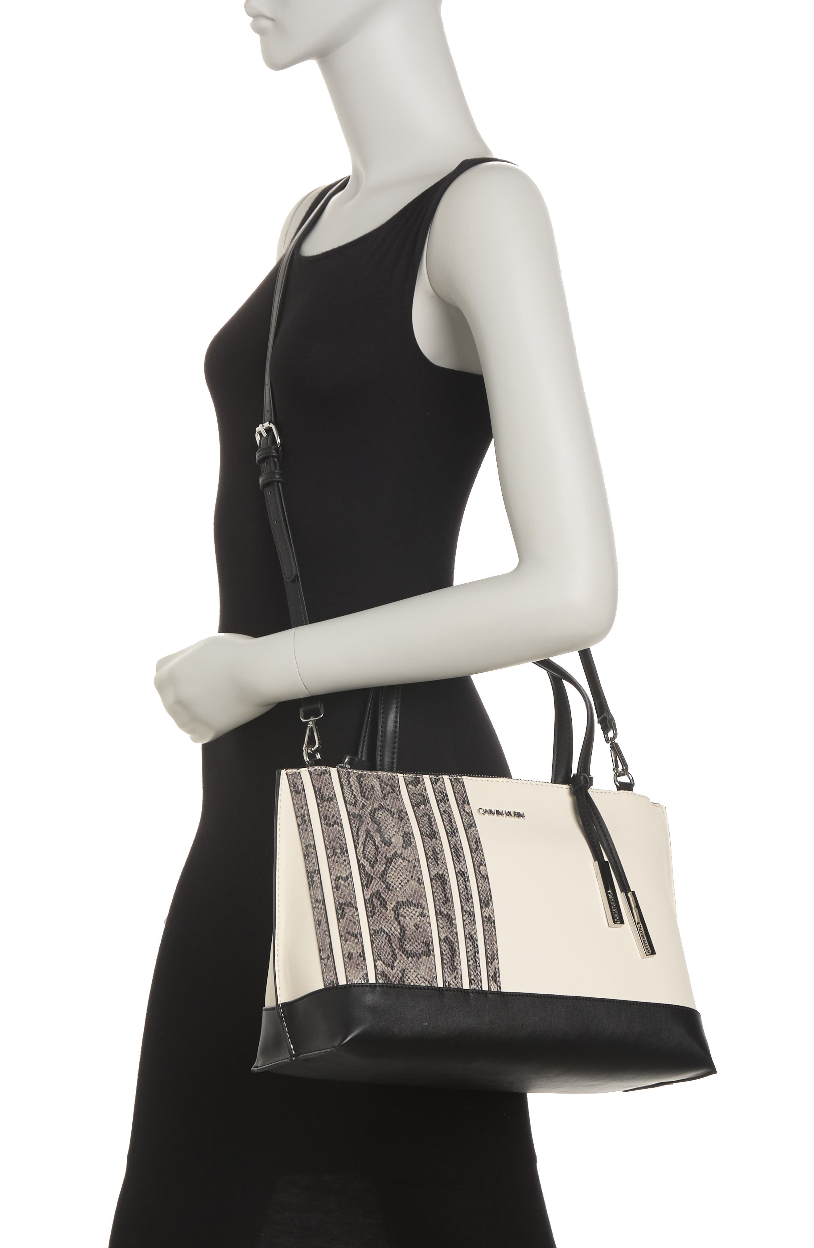 Calvin Klein Solid Snake Tote Bag | Nordstromrack