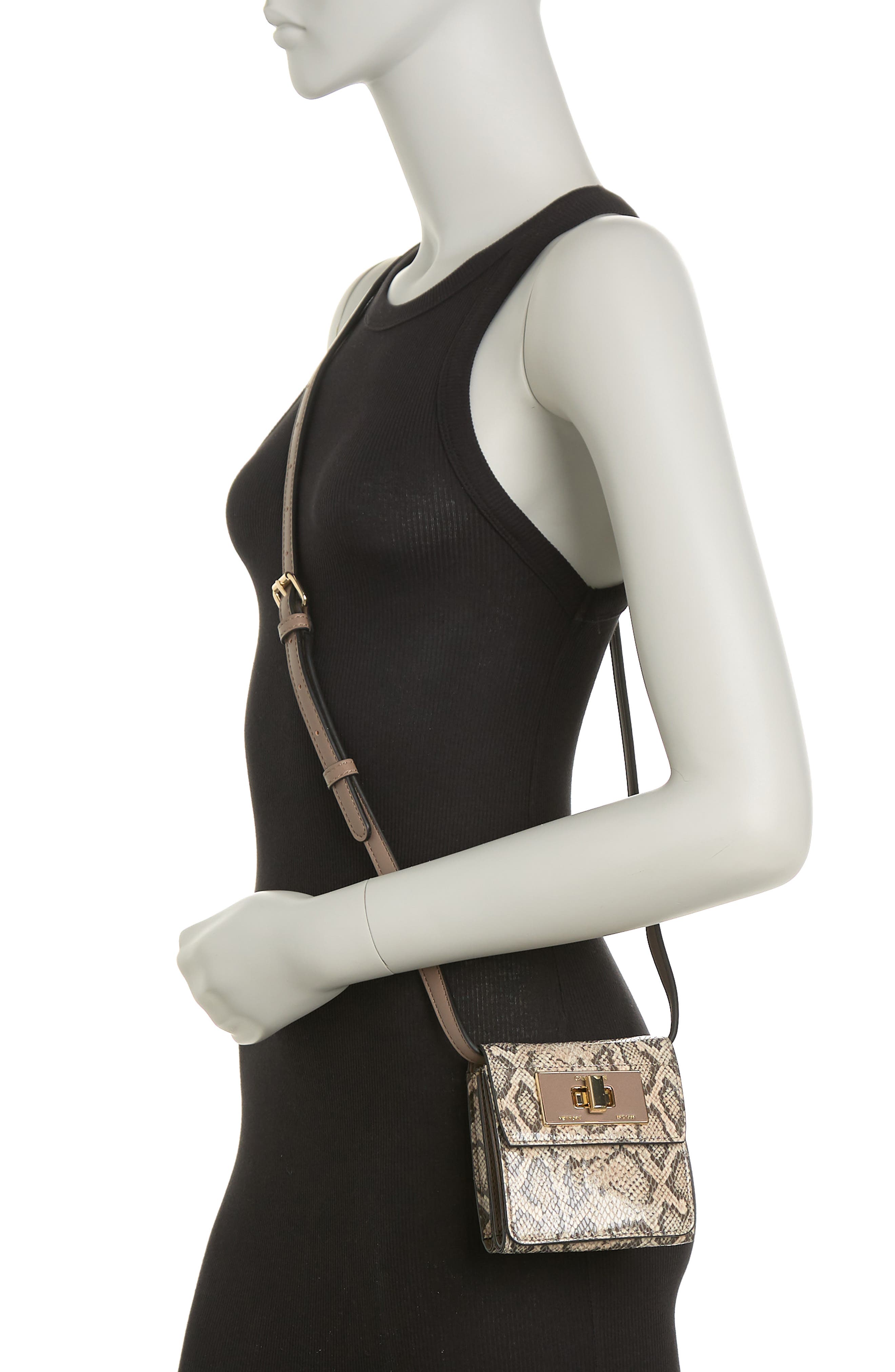 Calvin Klein Kiera Safari Snake Print Crossbody Bag | Nordstromrack