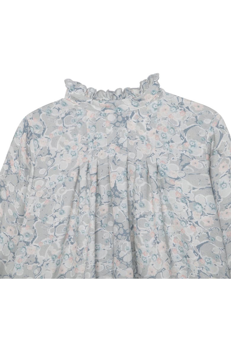 Chloé Kids' Marble Print Twill Blouse | Nordstromrack