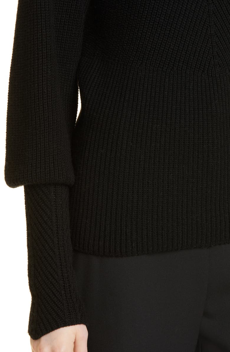 Rebecca Taylor RebeccaTaylor Backless Mock Neck Merino Wool Sweater ...
