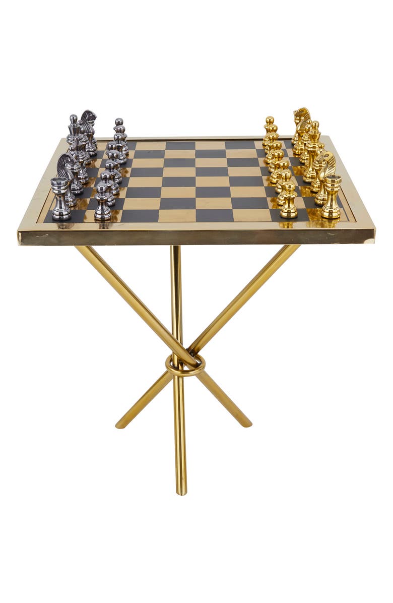 WILLOW ROW Goldtone Aluminum Table Chess Game Set | Nordstromrack