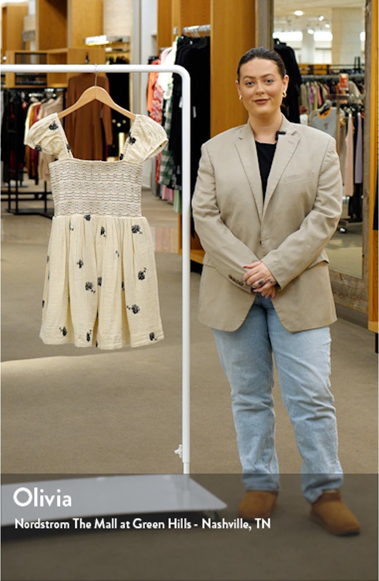 Free People Tori Floral Embroidered Minidress | Nordstrom