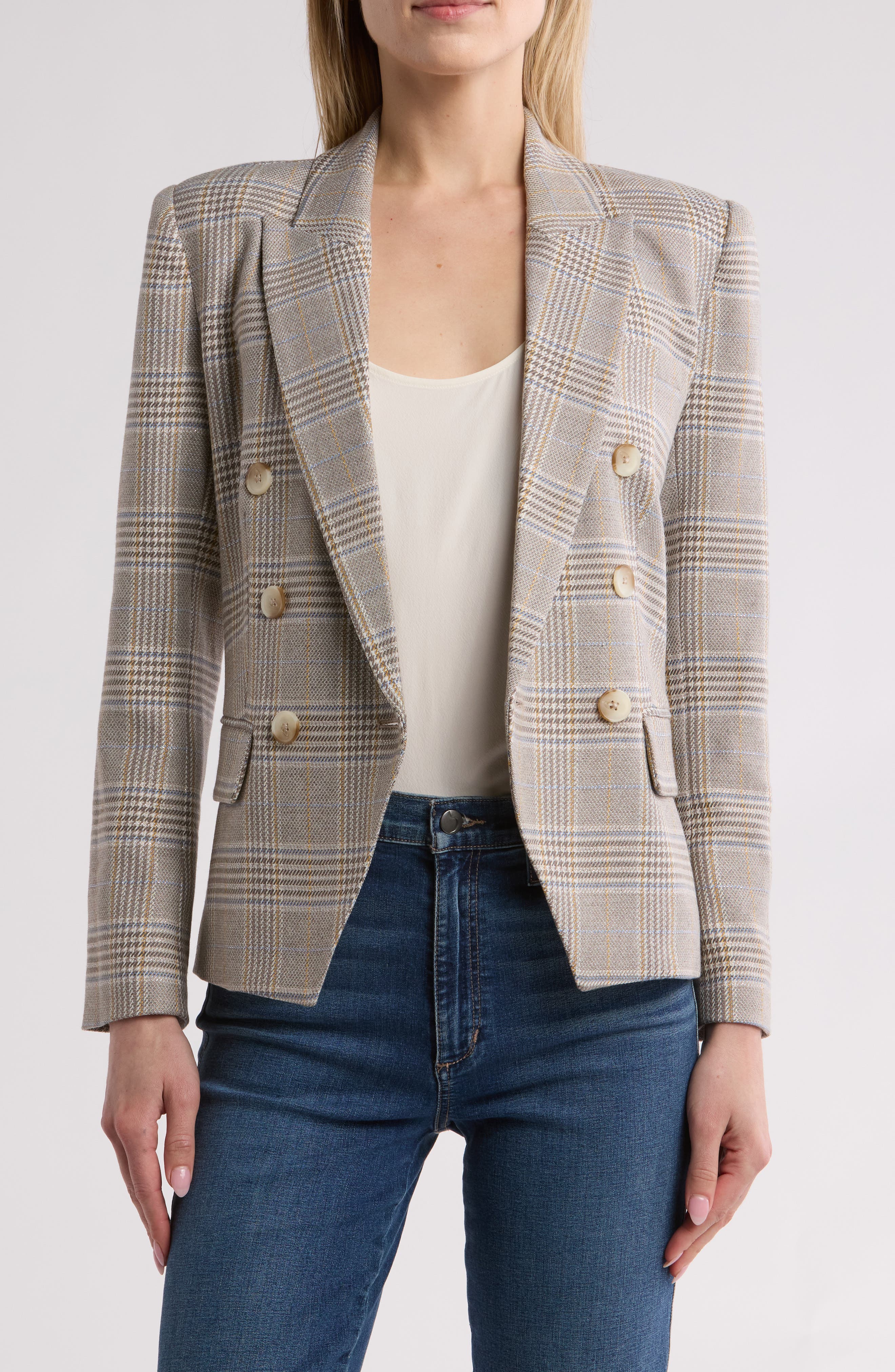 L'AGENCE Kenzie Double Breasted Blazer | Nordstromrack