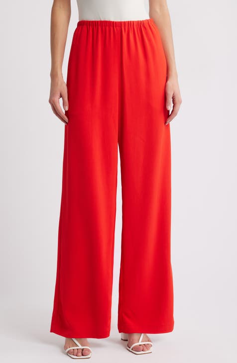 Women's Red Wide-Leg Pants | Nordstrom