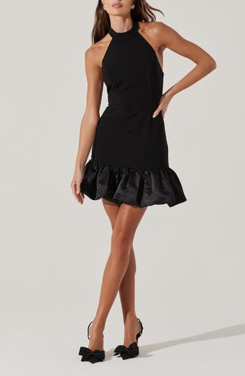 ASTR the Label Bubble Hem Halter Minidress | Nordstromrack ASTR the Label Bubble Hem Halter Minidress | Nordstromrack