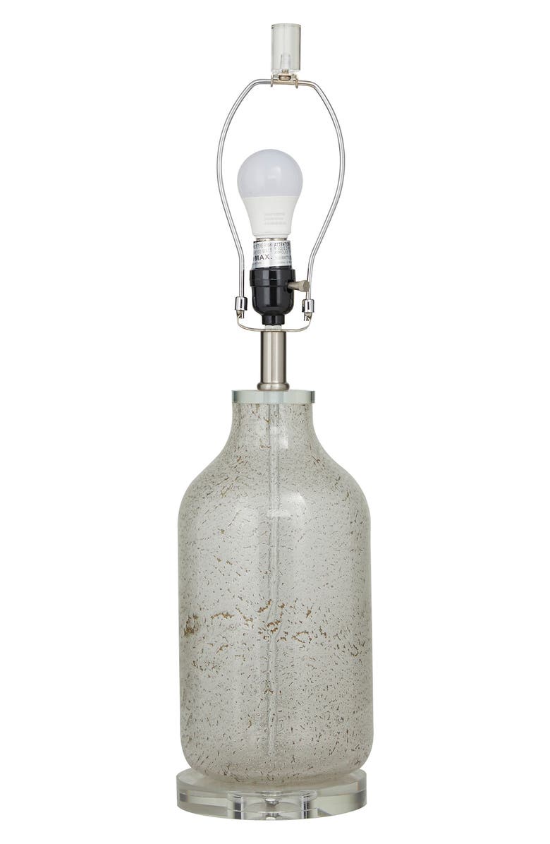 GINGER BIRCH STUDIO Gray Glass Table Lamp with Drum Shade | Nordstromrack