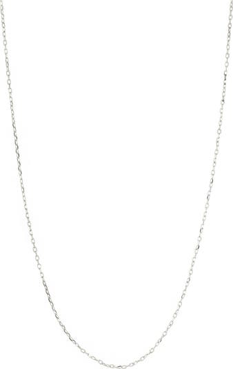 Bony Levy 14K White Gold Thin Rolo Chain Necklace | Nordstromrack