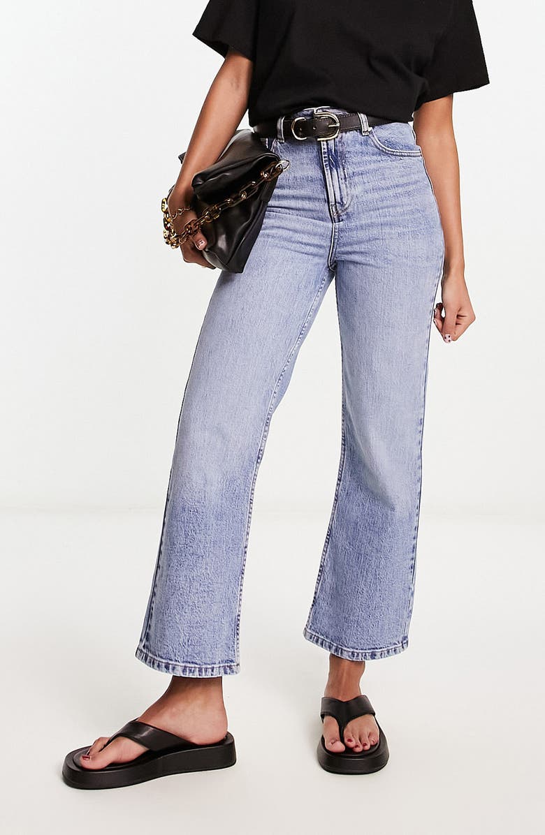 ASOS DESIGN Crop Easy Straight Leg Jeans | Nordstrom