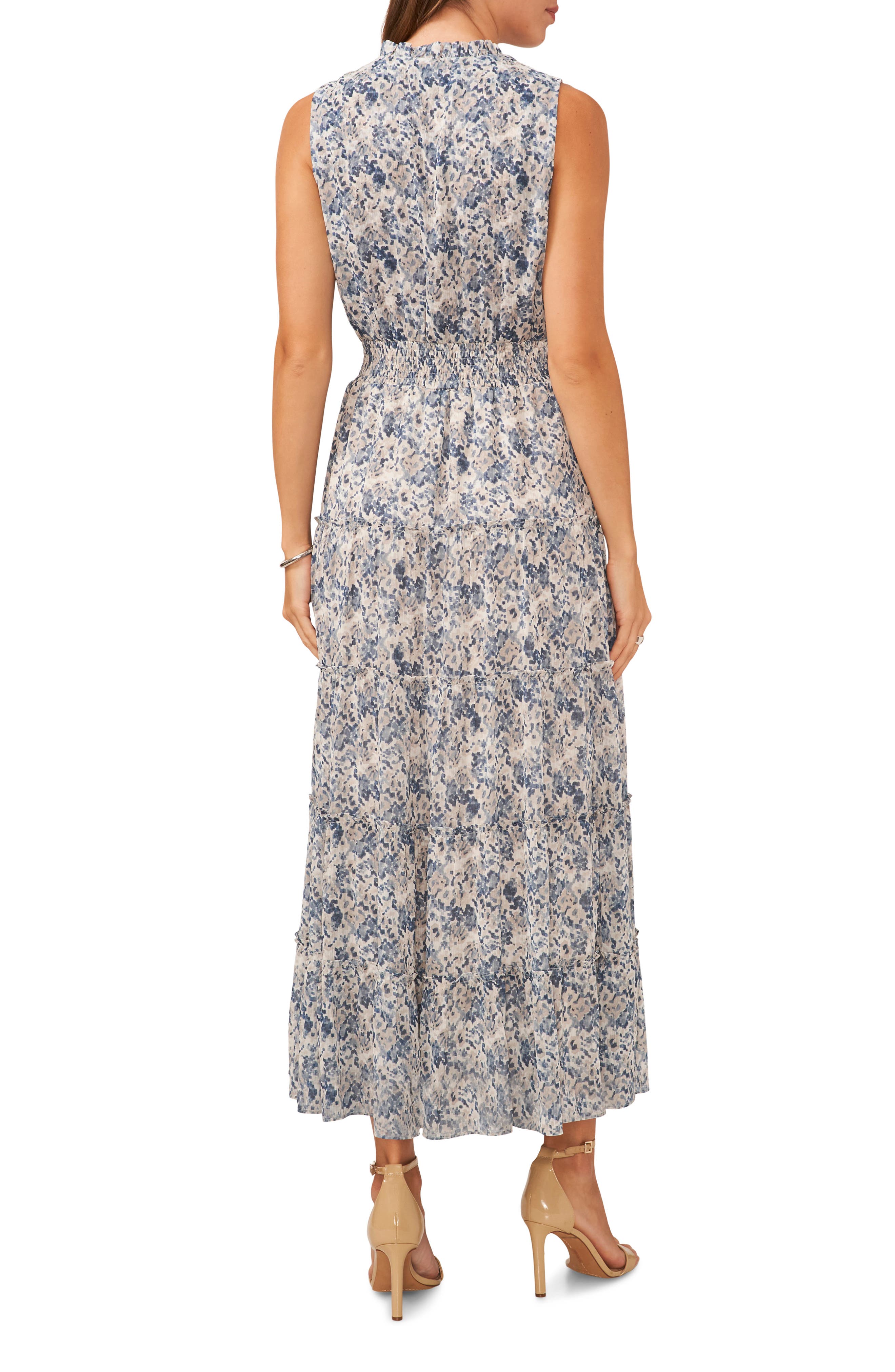 Halogen® Sleeveless Tiered Maxi Dress | Nordstrom
