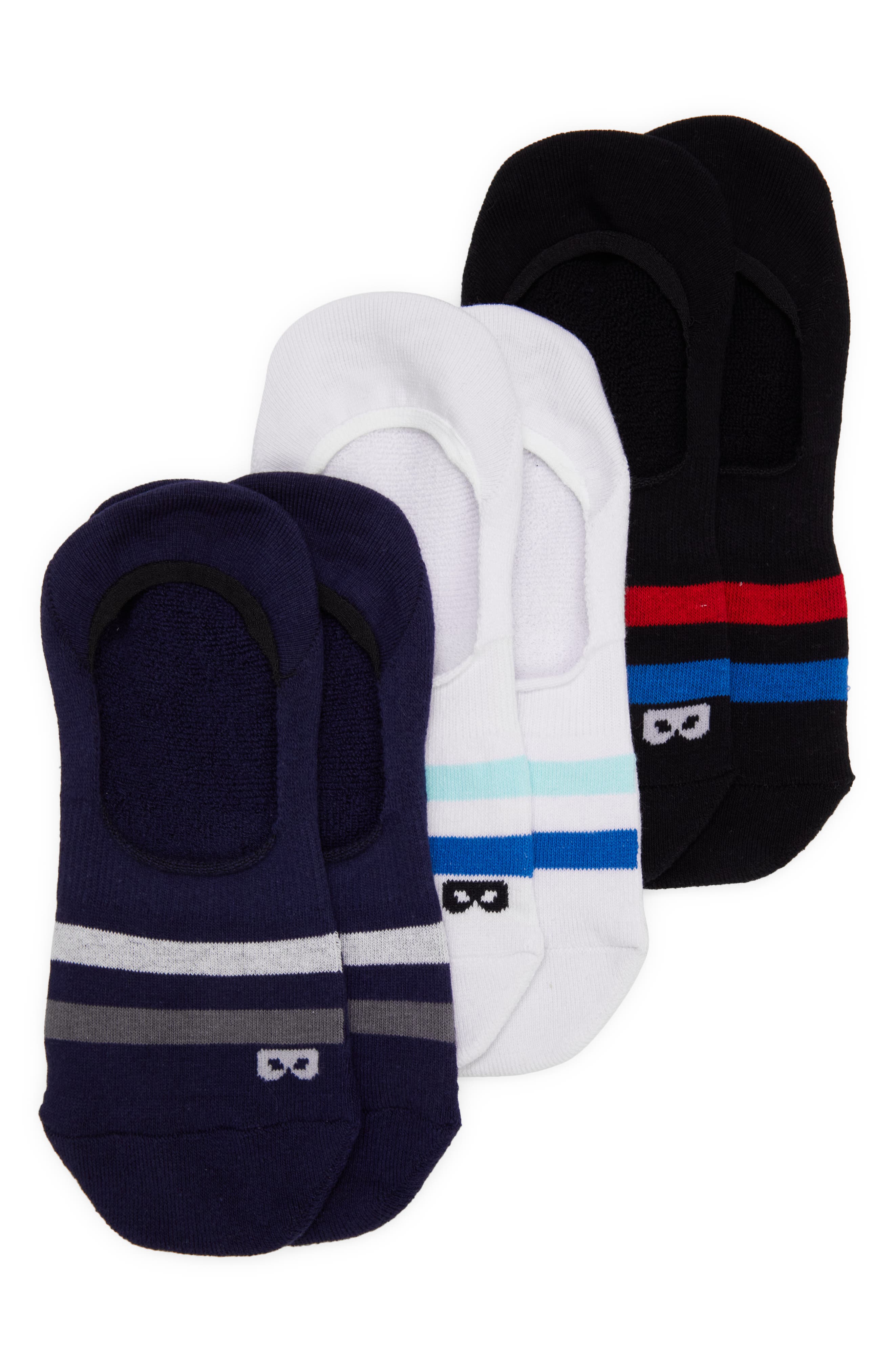 Pair of Thieves Assorted 3-Pack Bowo Cushion No-Show Socks | Nordstromrack