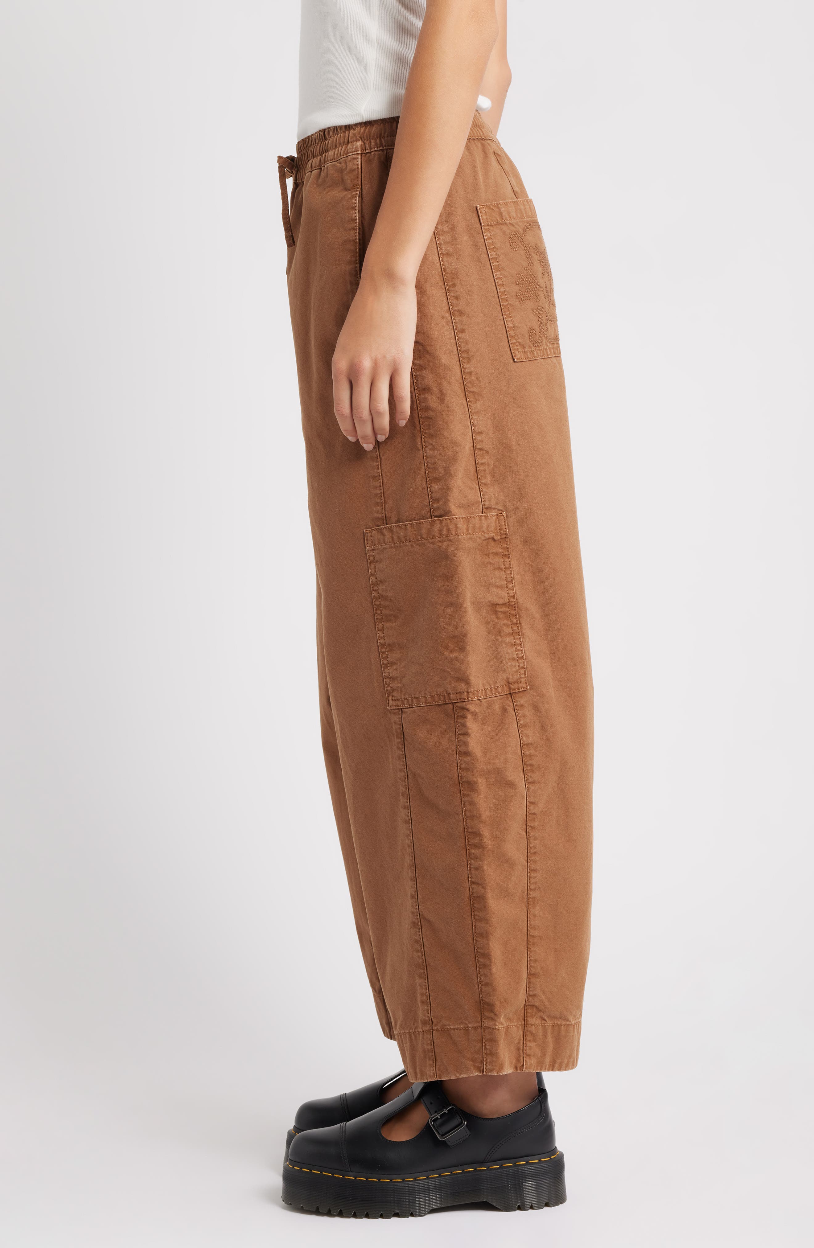 Damson Madder Felix Drawstring Ankle Wide Leg Pants | Nordstromrack