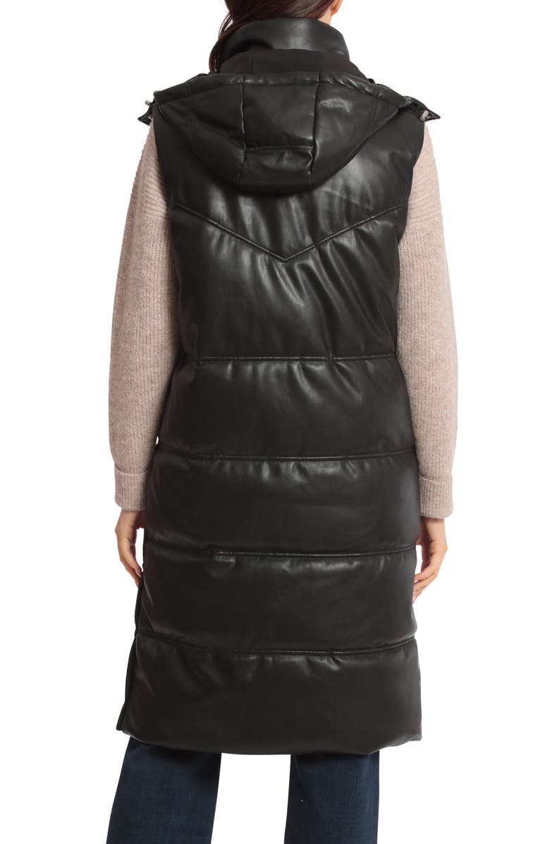 Avec Les Filles Faux-Ever Leather™ Longline Thermal Puff™ Faux Down ...