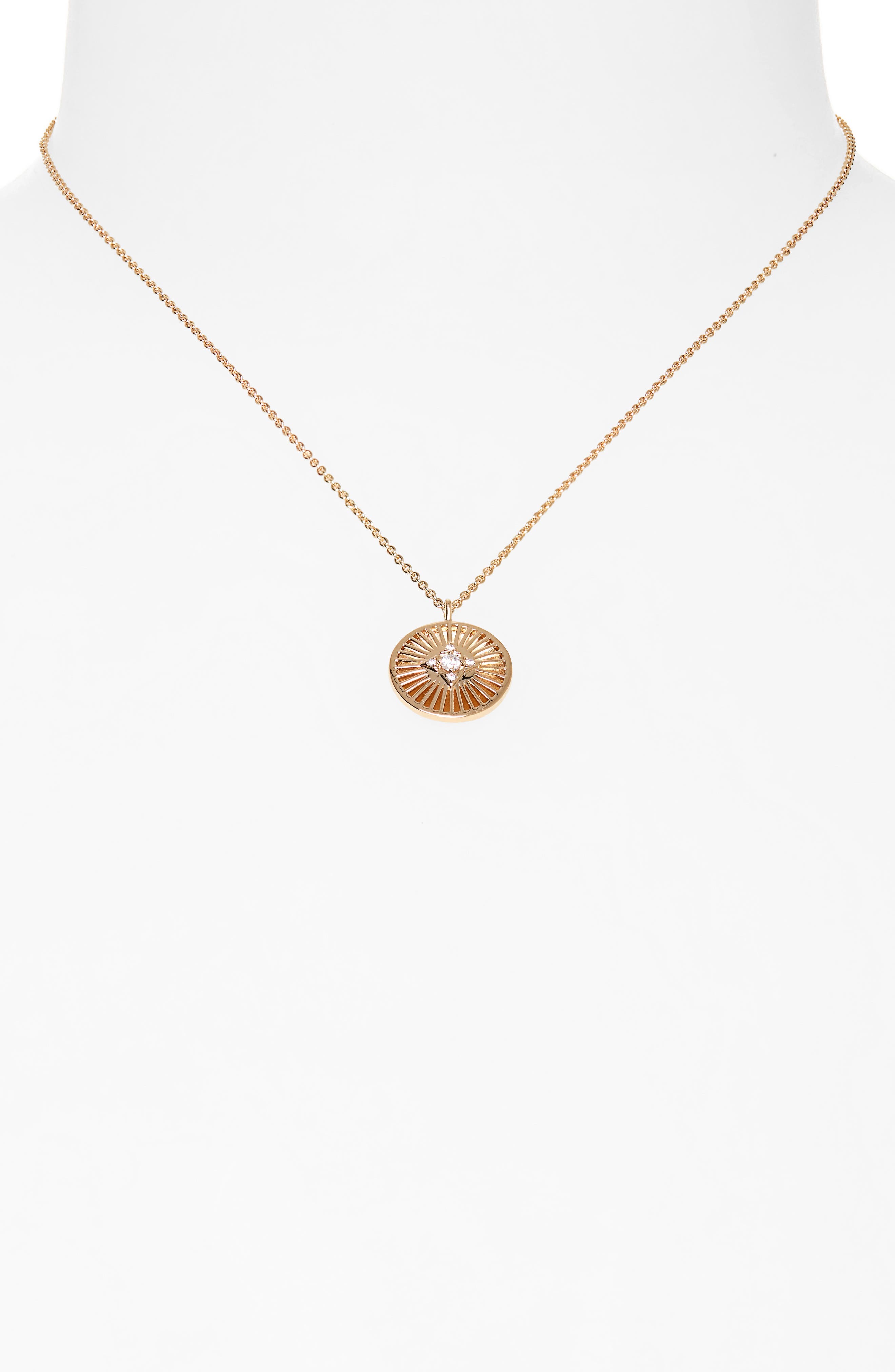 Nadri Elsa Medallion Pendant Necklace | Nordstromrack