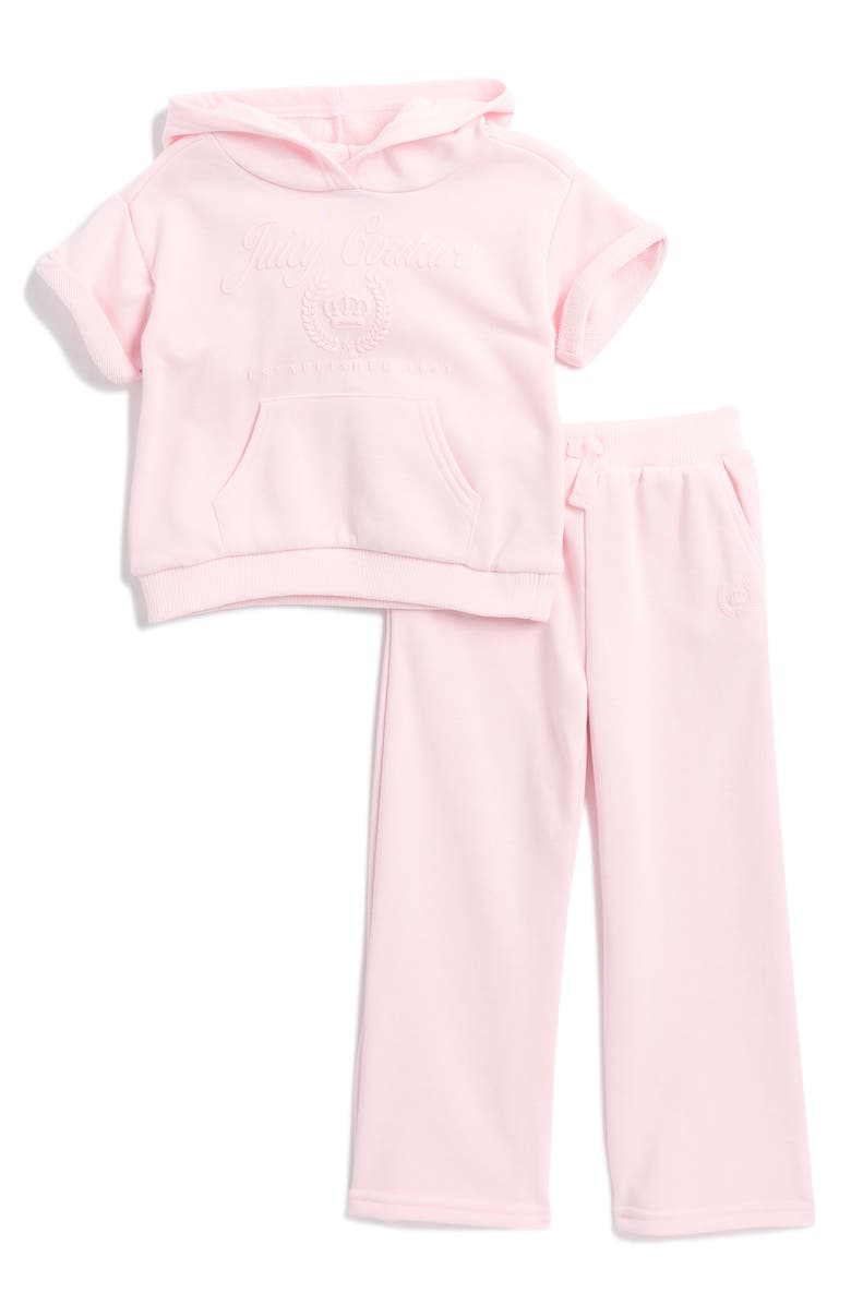 Juicy Couture Kids' Short Sleeve Pullover & Wide Leg Pants Set ...