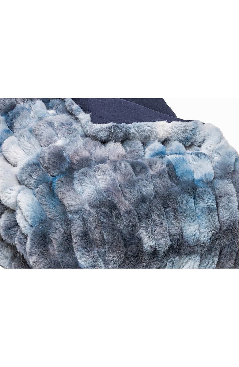 LUXE Faux Fur Throw - 50" x 60" - Cony Ice Blue | Nordstromrack
