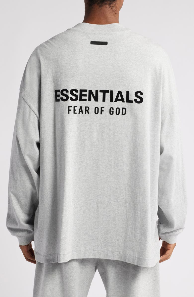 Fear of God Essentials Long Sleeve Cotton Jersey Graphic T-Shirt ...
