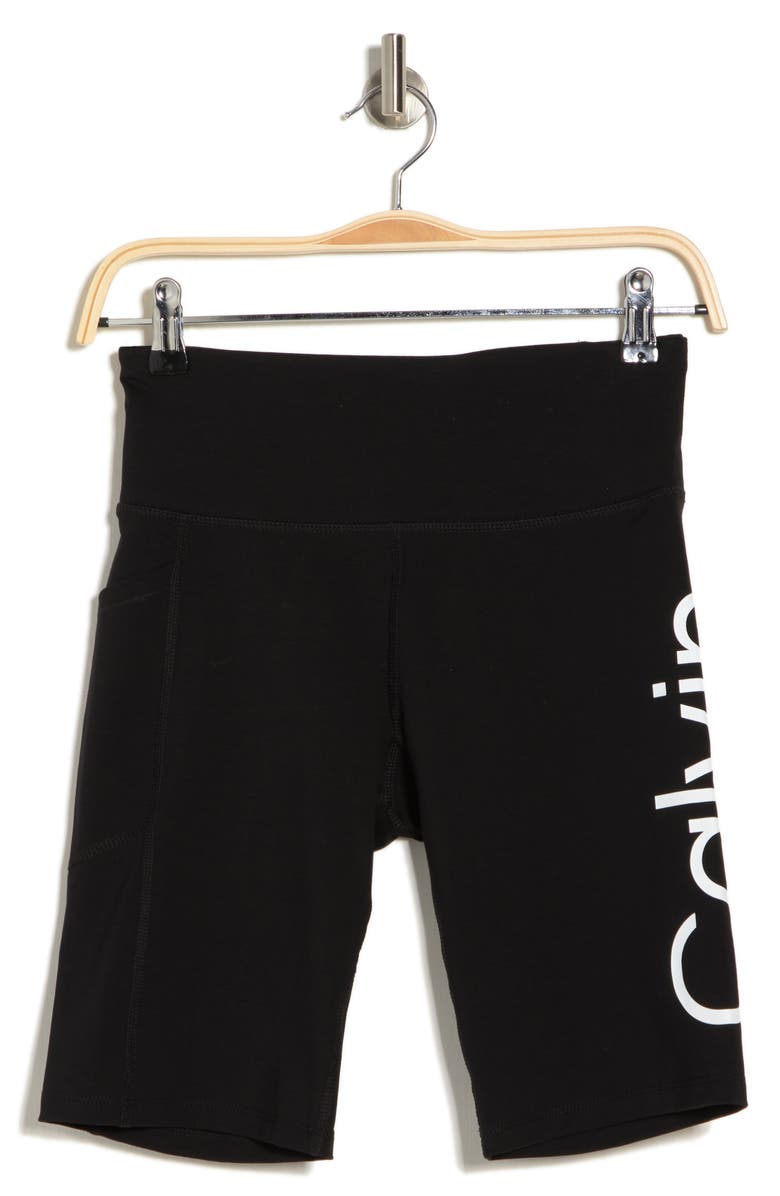 Calvin Klein High Waist Logo Bike Shorts | Nordstromrack