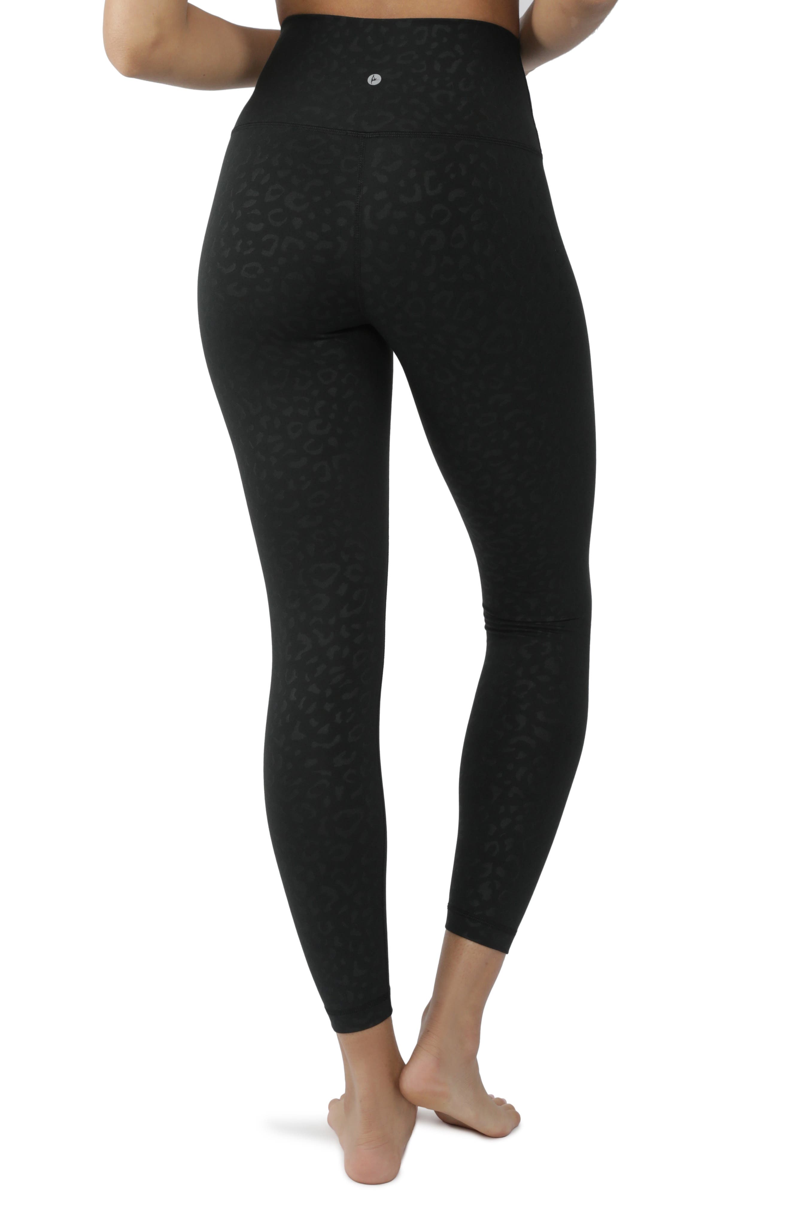 90 DEGREE BY REFLEX Wonderlink Tonal Leopard Print Leggings | Nordstromrack