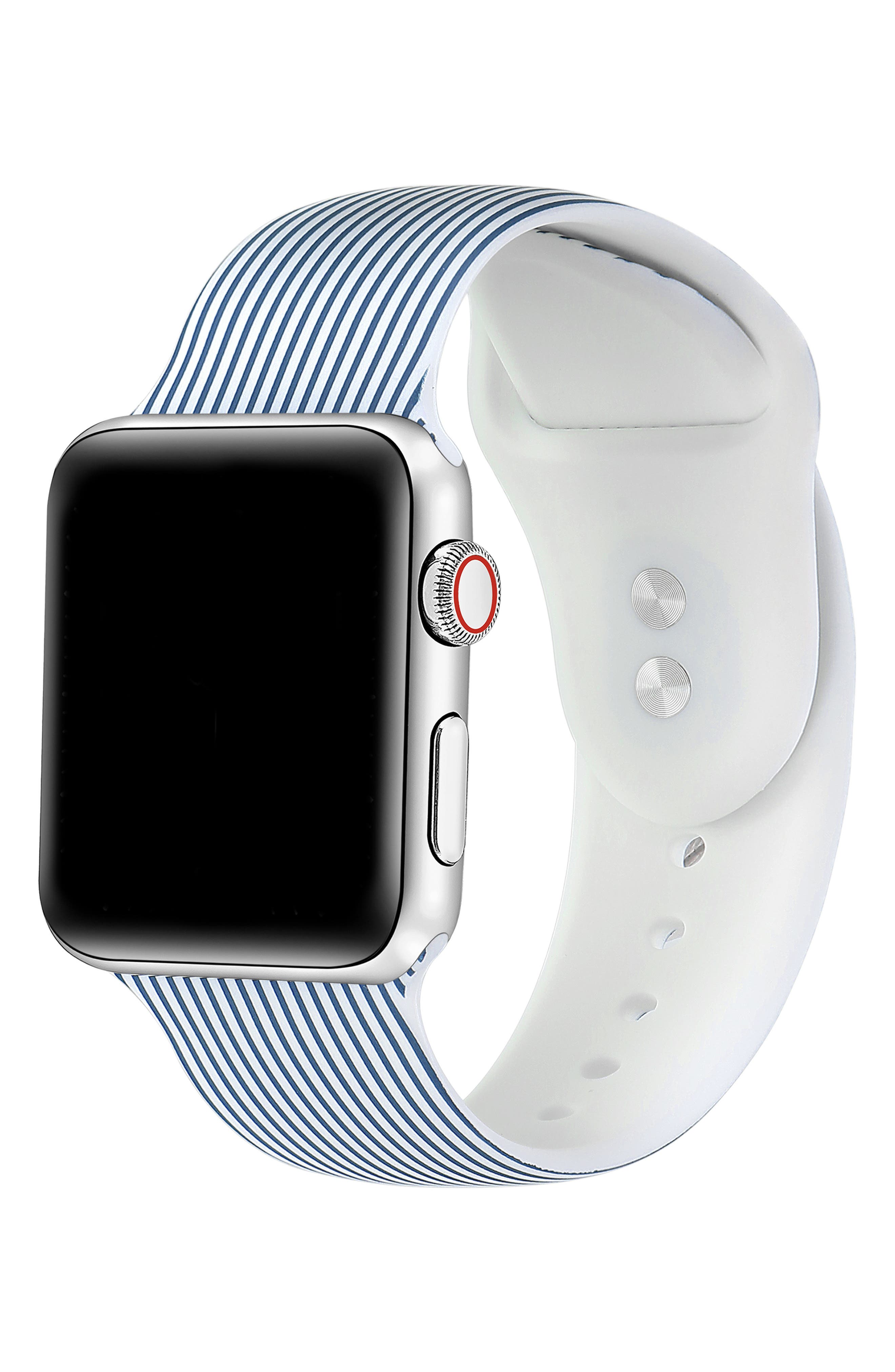 Printed Silicone Apple Watch® Watch Band, 38mm (Men) | Nordstromrack