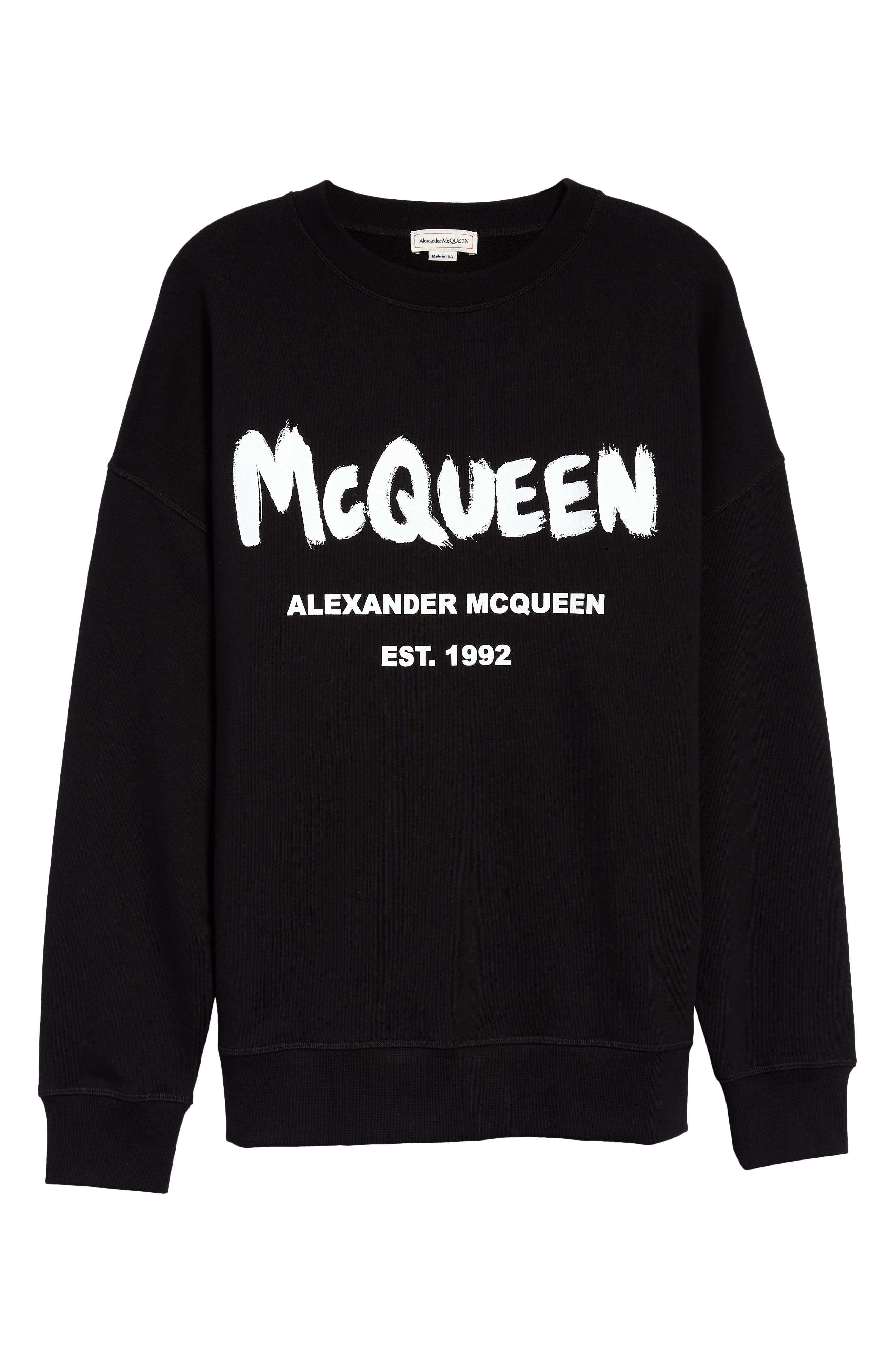 McQueen Alexander McQueen Women's Graffiti Logo Sweatshirt | Nordstrom
