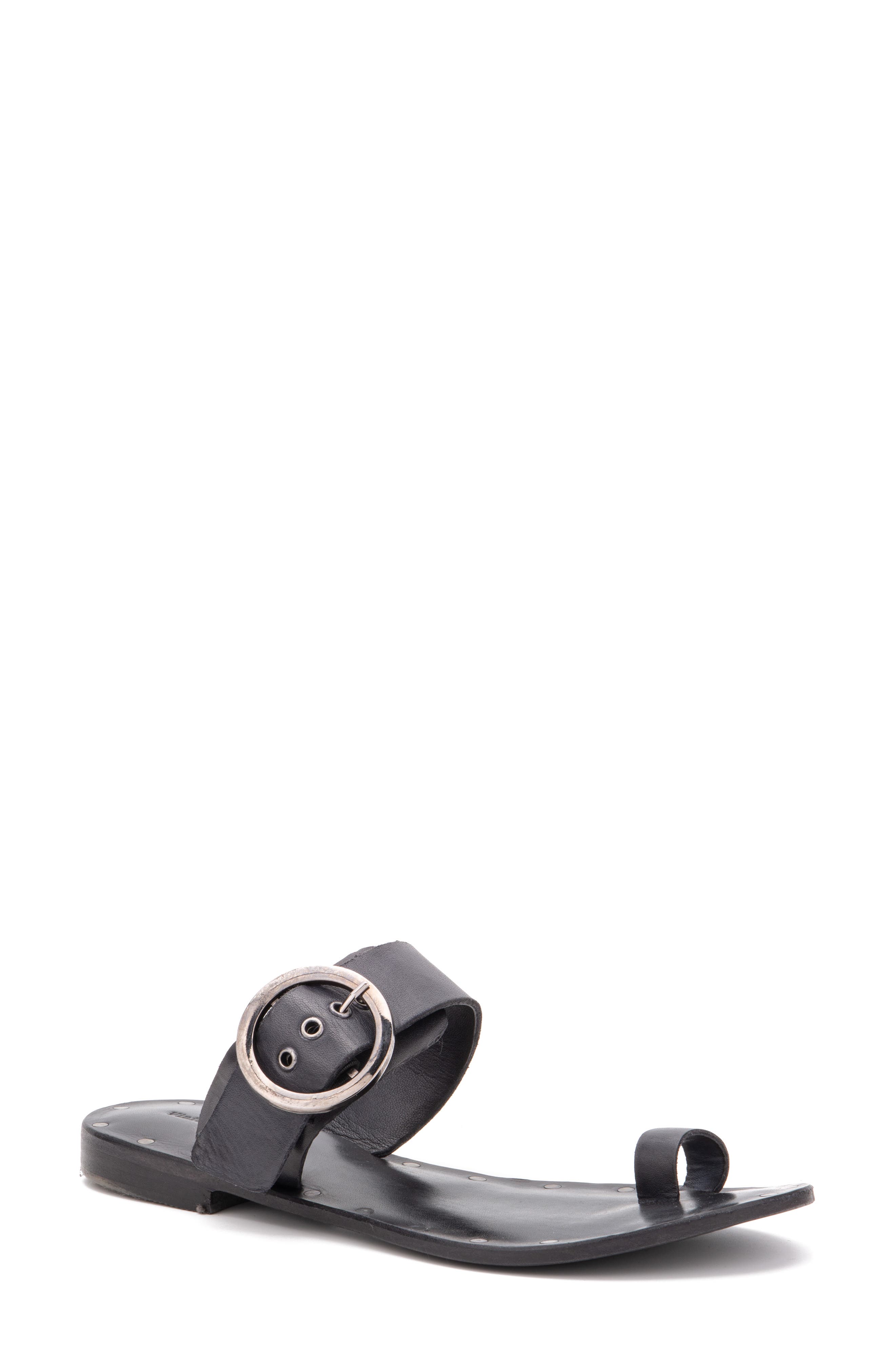 VINTAGE FOUNDRY Lilith Leather Flat Sandal (Women) | Nordstromrack