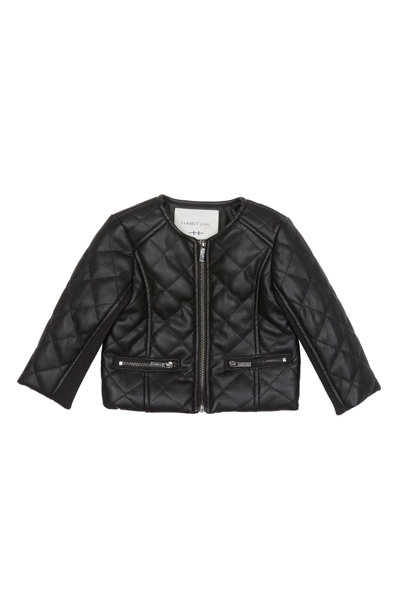 Habitual Jade Faux Leather Quilted Jacket | Nordstromrack