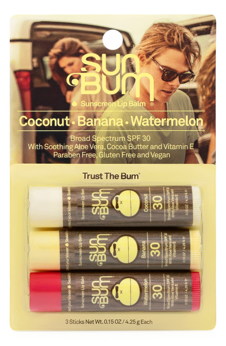 Sun Bum Original SPF 30 Sunscreen Lip Balm - Pack of 3 | Nordstromrack