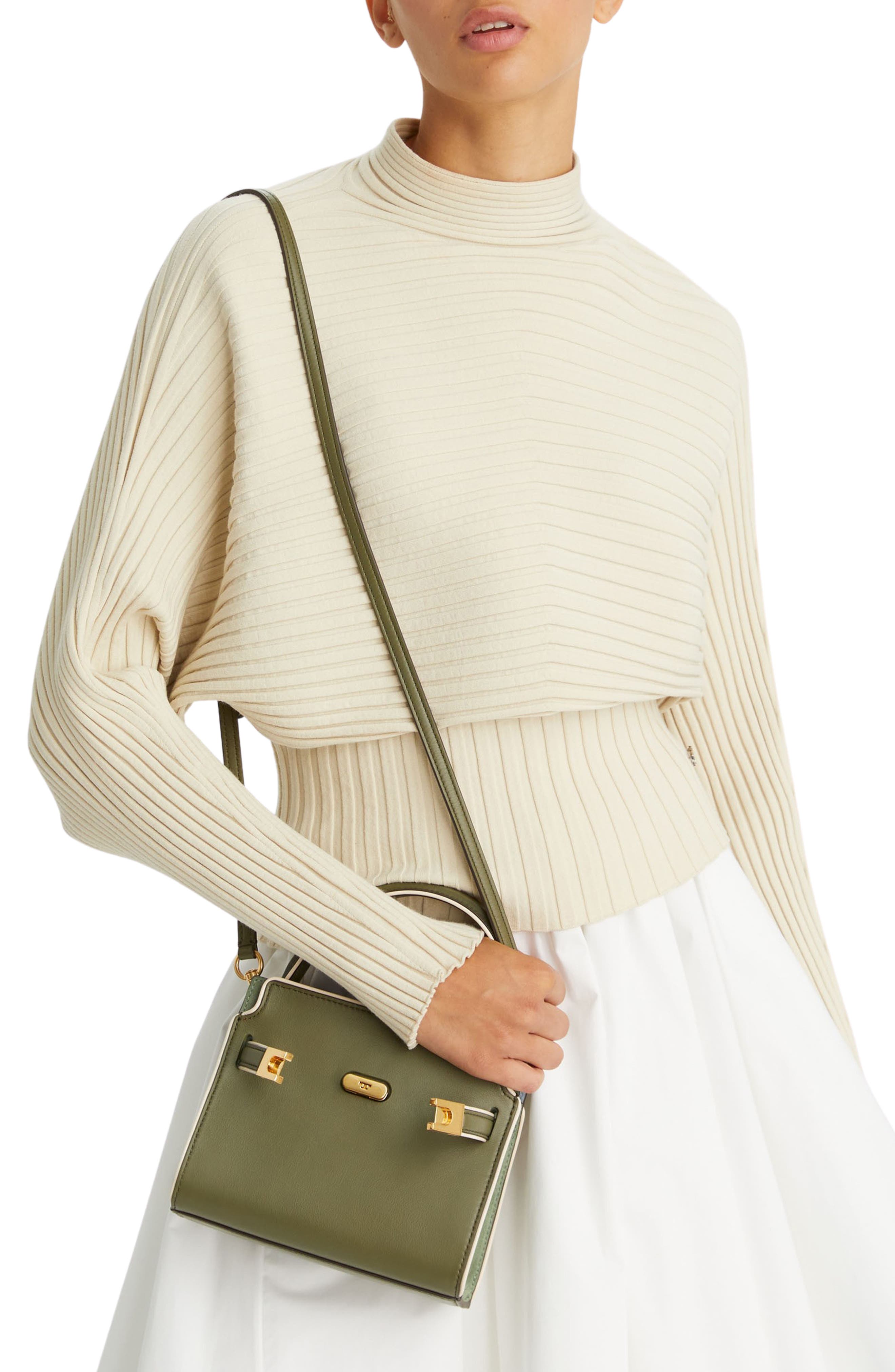 Tory Burch Petite Lee Radziwill Piped Double Bag | Nordstrom