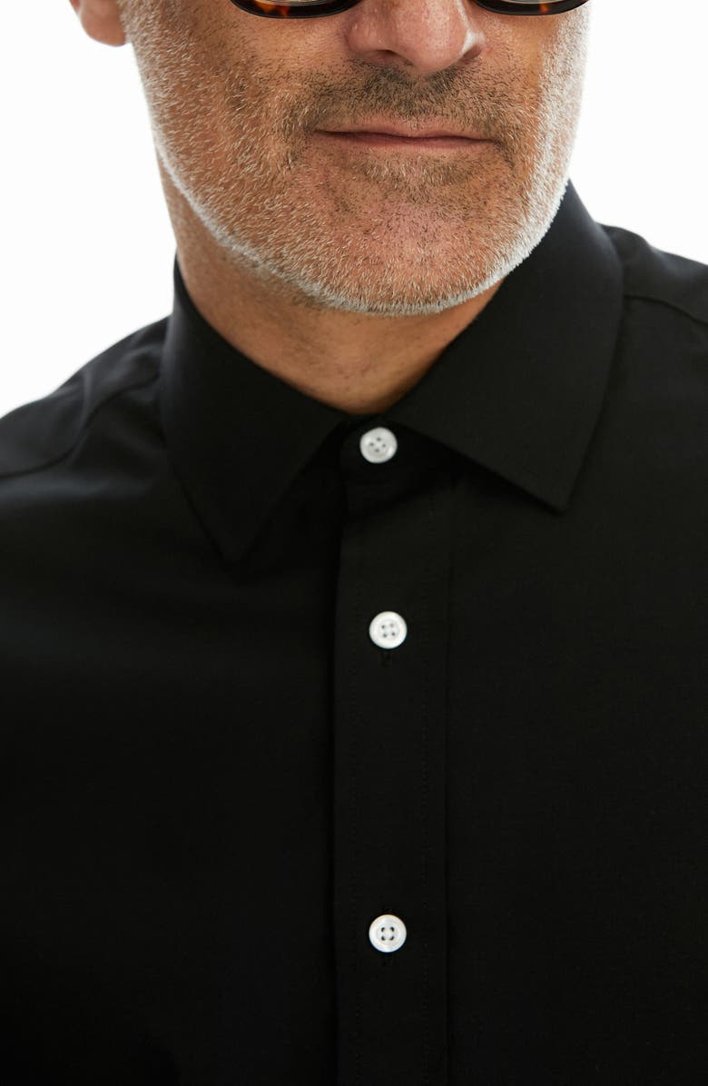 HAGGAR Classic Fit Stretch Cotton Performance Dress Shirt | Nordstromrack