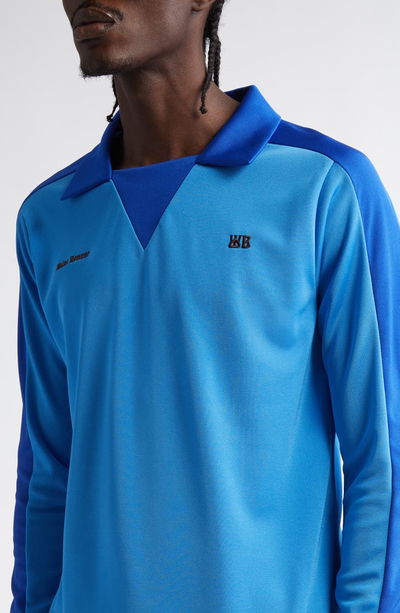 Wales Bonner Home Jersey Long Sleeve Polo | Nordstromrack