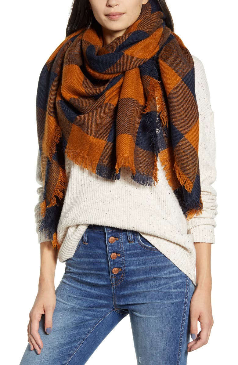Madewell Buffalo Check Blanket Scarf | Nordstromrack
