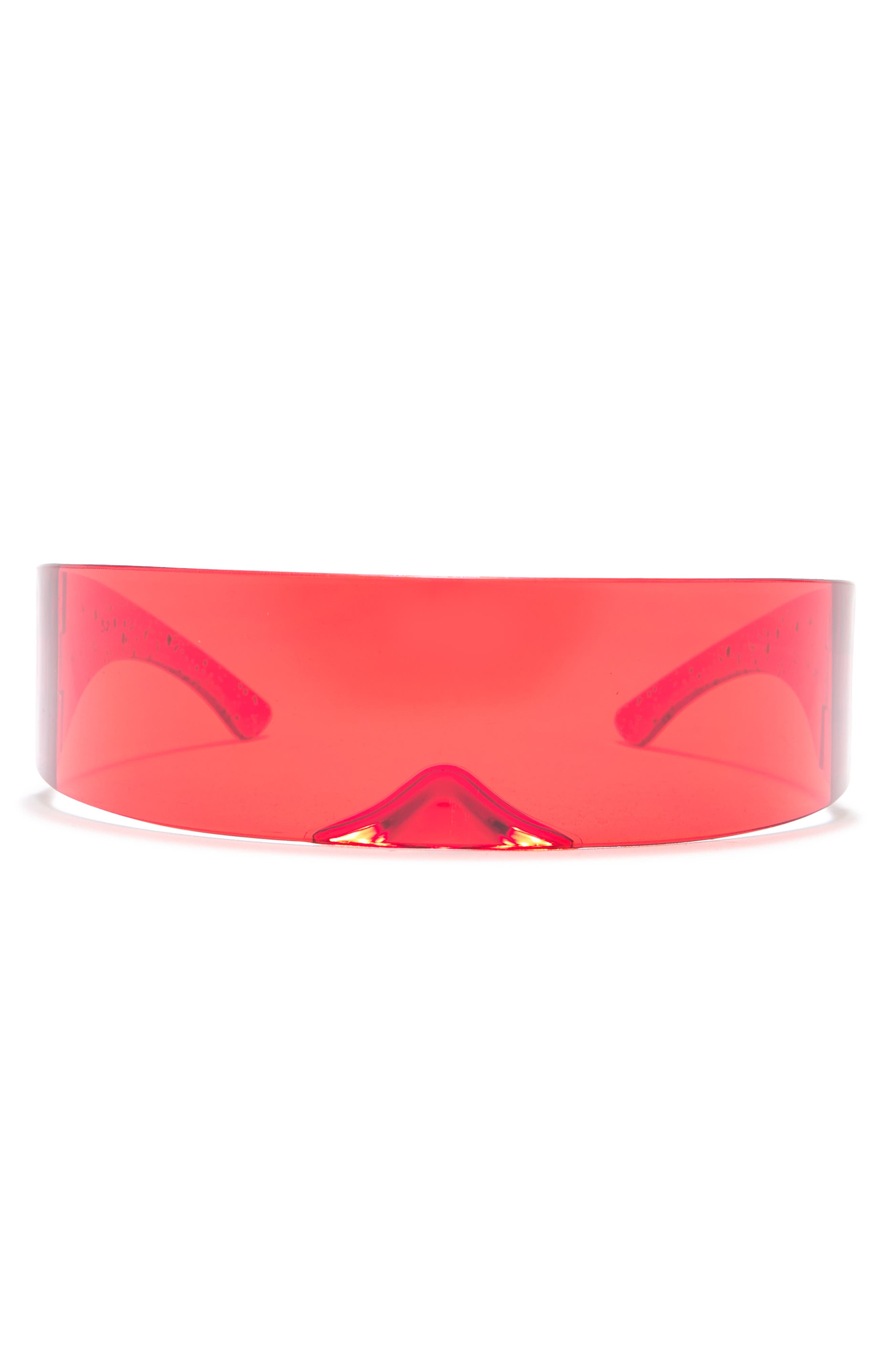 TIPSY ELVES X-Ray Vision Red Cyclops Shield Sunglasses | Nordstromrack