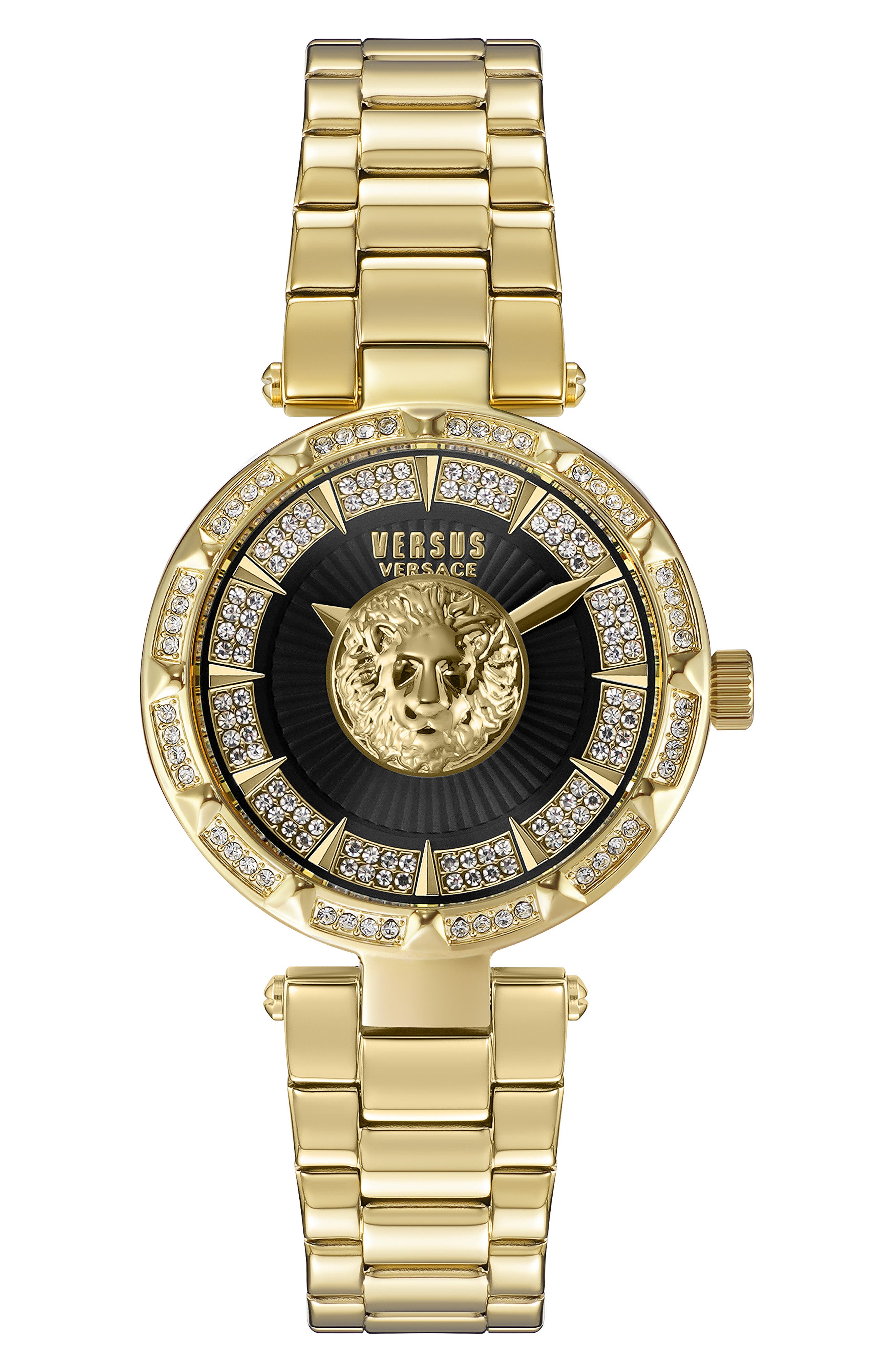 VERSUS Versace Sertie Gold IP Stainless Steel Bracelet Watch, 36mm ...