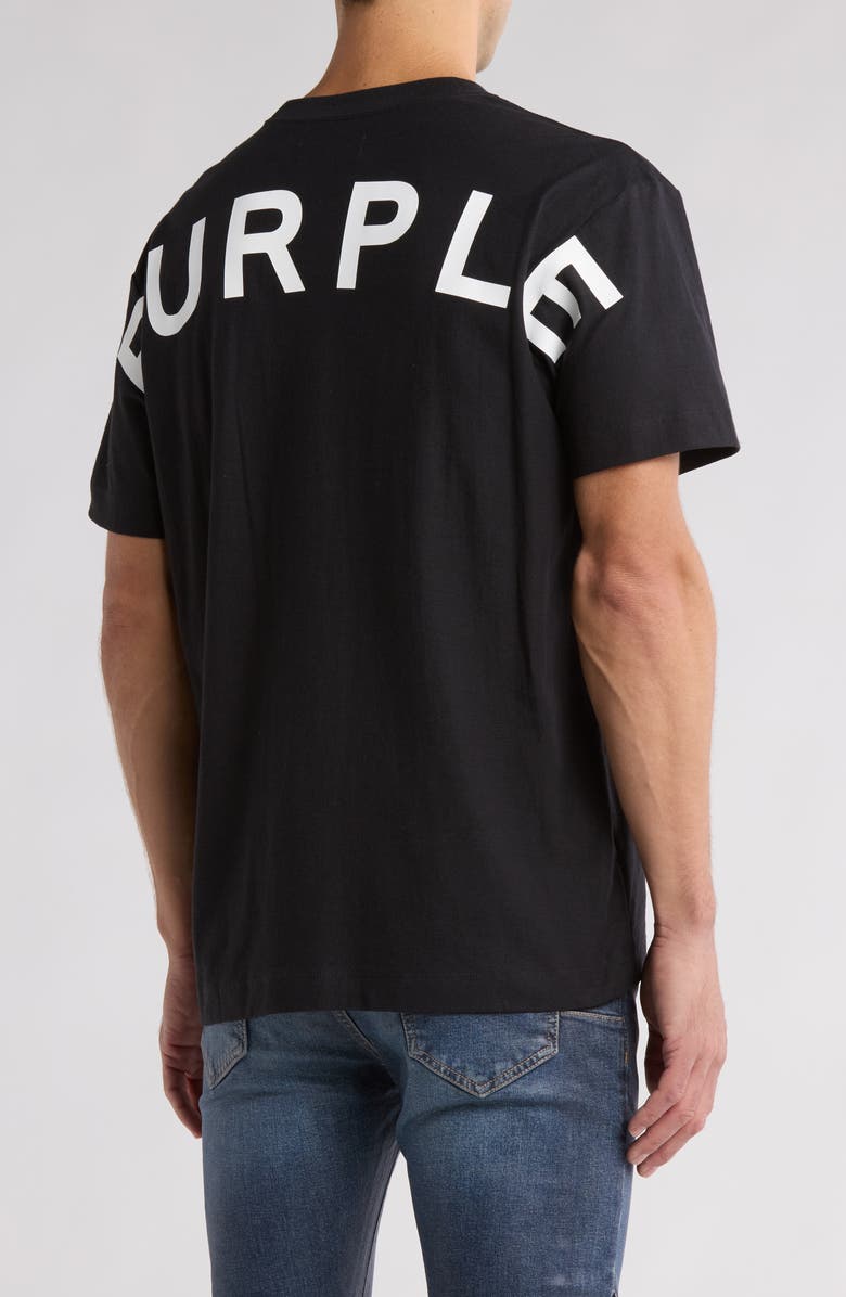 PURPLE BRAND Textured Logo Cotton Graphic T-Shirt | Nordstromrack