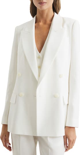Reiss Tatum Double Breasted Crepe Blazer | Nordstrom