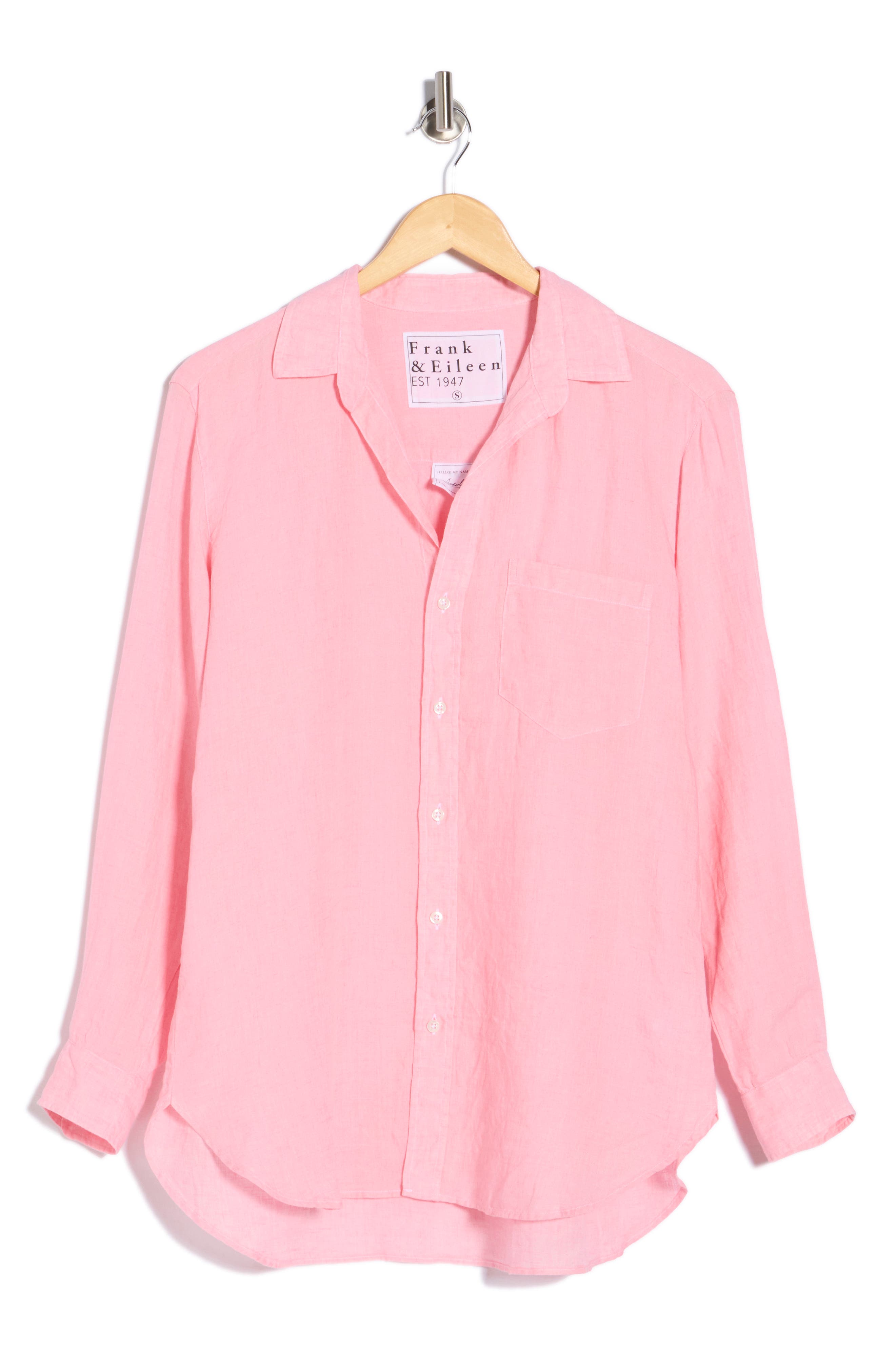 Frank & Eileen Joedy Boyfriend Linen Button-Up Shirt | Nordstromrack