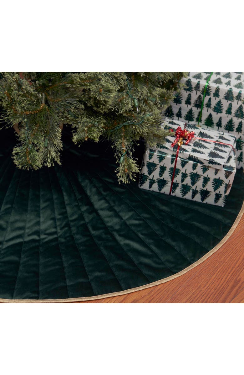 C&F Home Emerald Green Velvet Splendor Gold Trim 100% Polyester ...