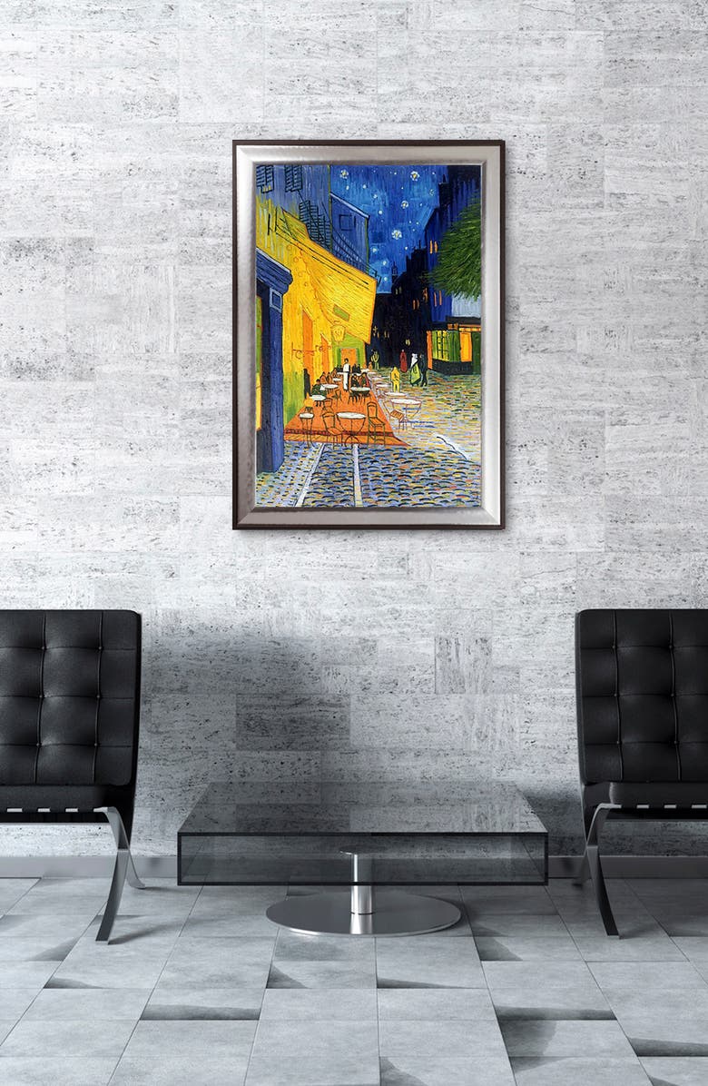 OVERSTOCK ART La Pastiche Cafe Terrace at Night (Luxury Line ...