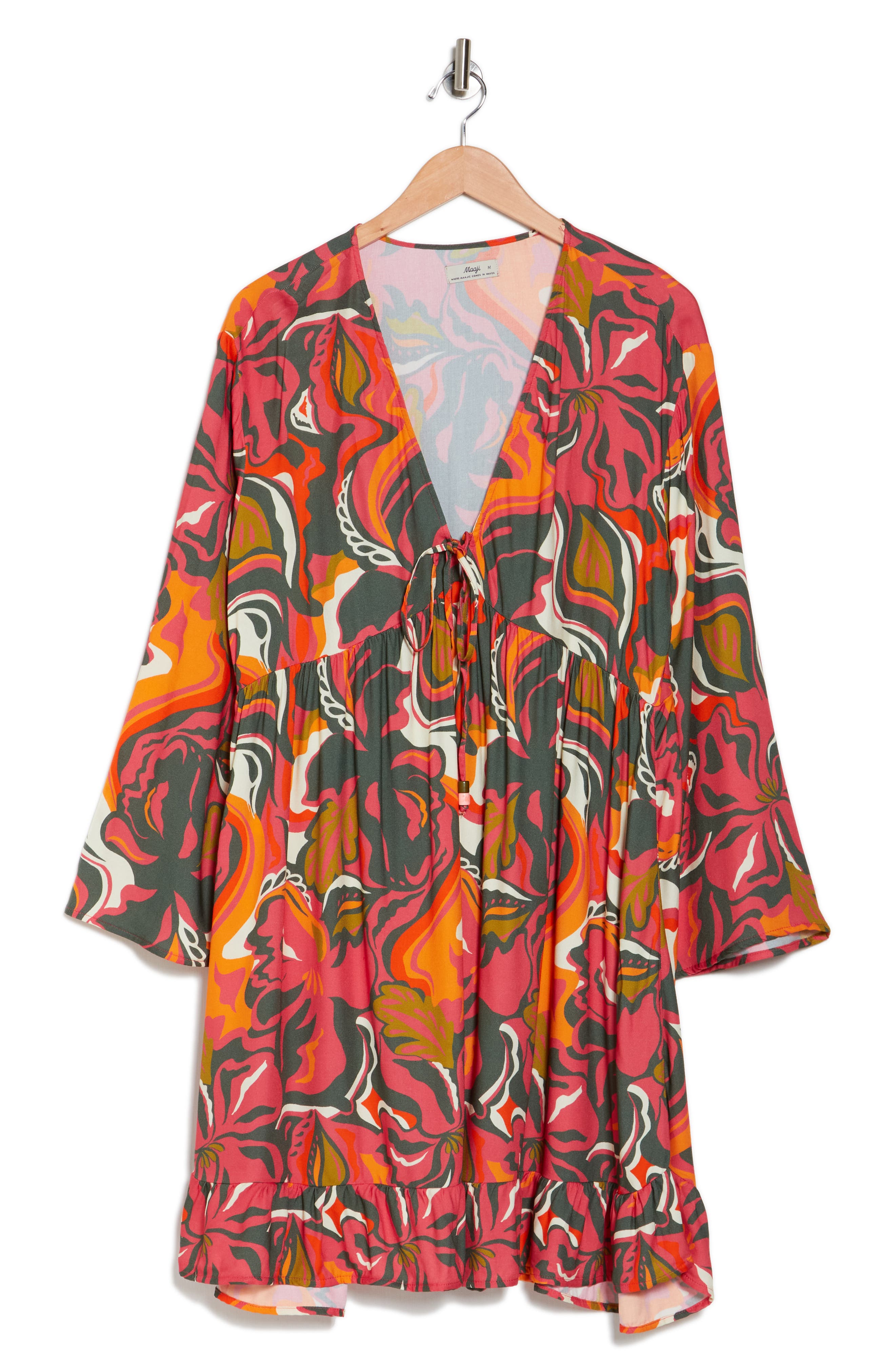 Maaji Twister Kaia Bell Sleeve Cover Up Dress | Nordstromrack
