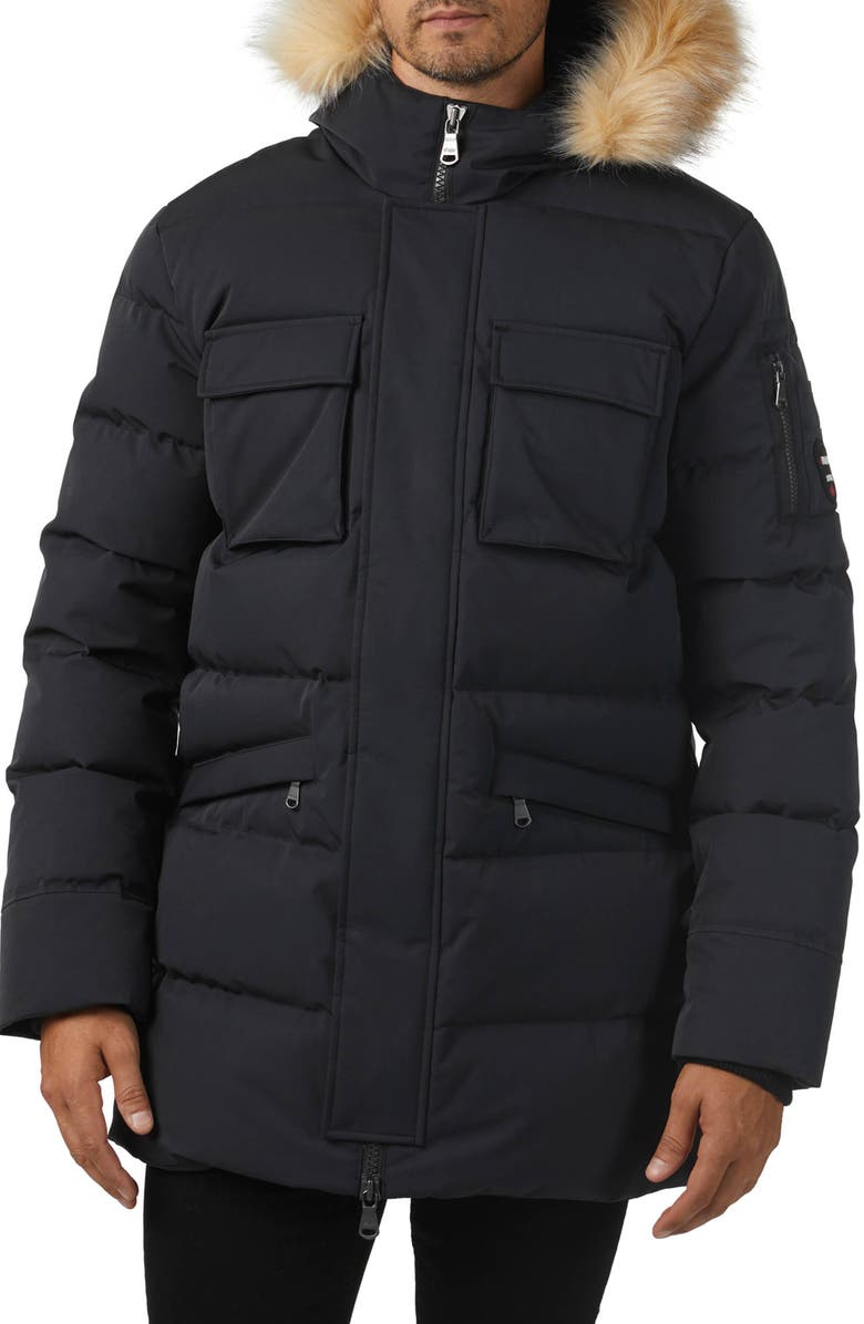 Pajar Hamilton Water Repellent Quilted Jacket with Faux Fur Trim ...